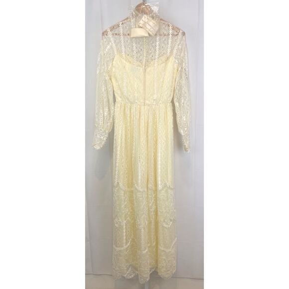 Alfred Angelo | Dresses | Vintage Alfred Angelo Lace Maxi Dress ...